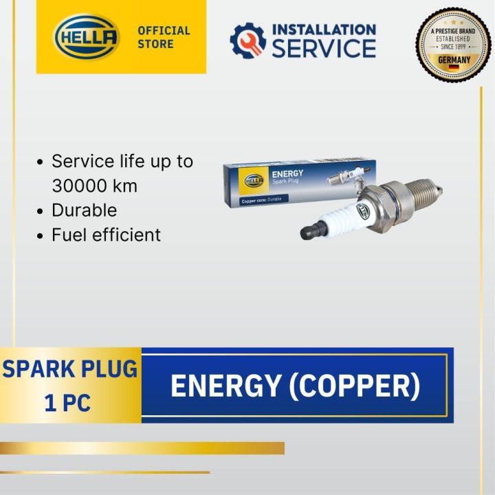 HELLA Energy CNF9RCP-9 Copper Spark Plug (1 piece) for Proton Persona ...
