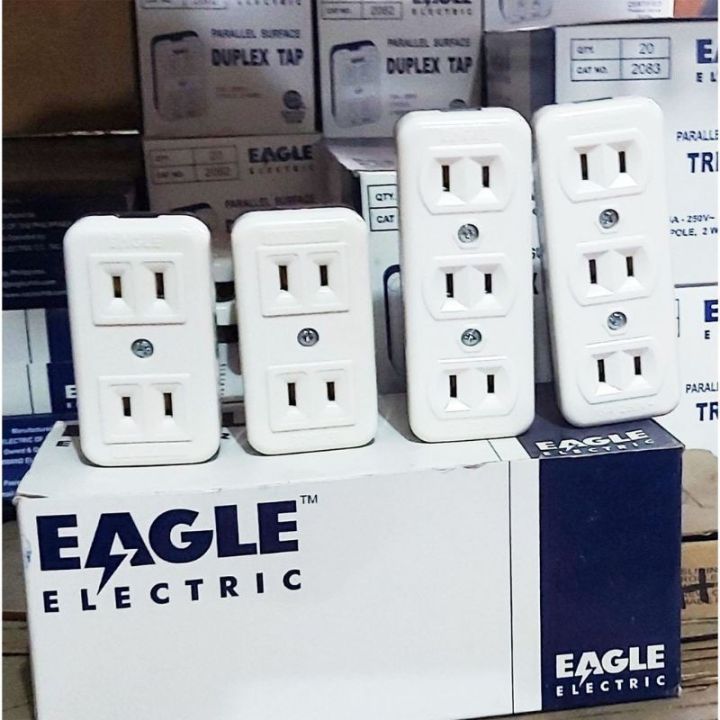 Eagle Brand Outlet Surface Type Duplex/Tri-plex 2-gang or 3-gang 250V ...