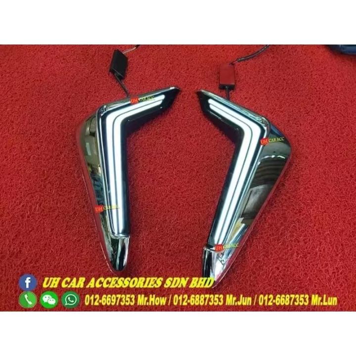 Toyota alphard 2018 front led drl daylight lamp 3 in 1 function READY ...