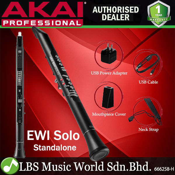 Akai Professional EWI Solo Standalone Electronic Wind Instrument with ...