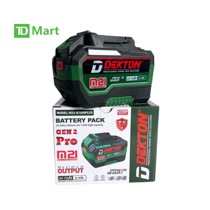 Pin 15 Cell DEKTON M21-B7500 PLUS Dung Lượng 7.5Ah Chân Pin Phổ Thông ...