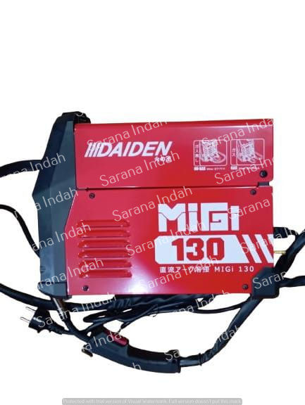 Daiden MIGi MIG MAG 130 A 130A Mesin Las CO2 Flux Core GasLess SS Besi MIGi130-Bubble | Lazada ...