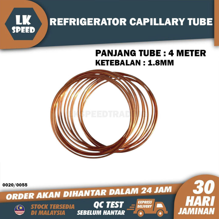 1.8MM COMPRESSOR 4 METER REFRIGERATION CAPILLARY TUBE COOPER TUBES ...