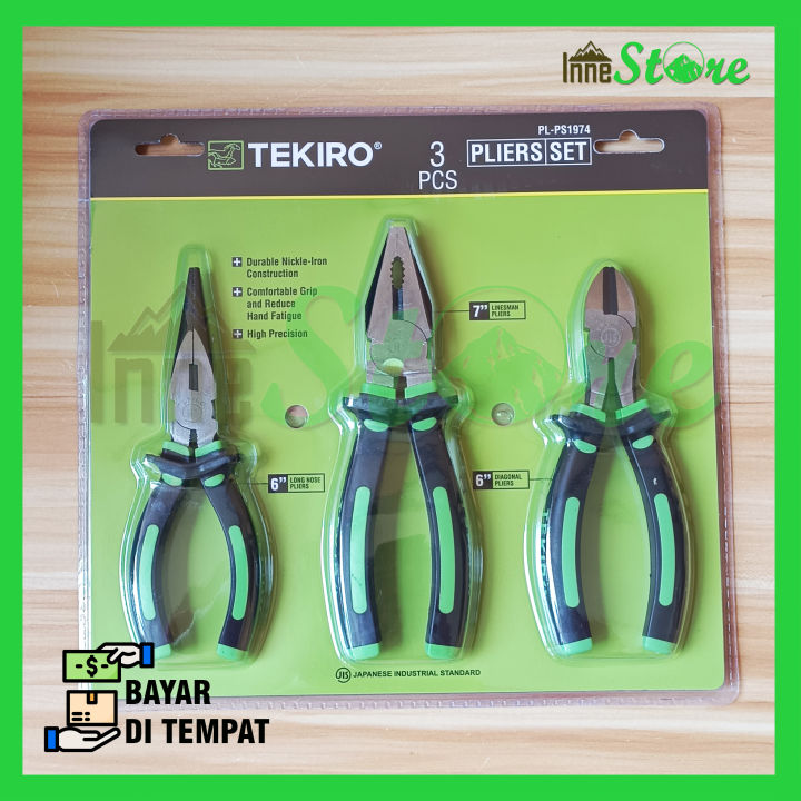 TEKIRO SET TANG 3 Pcs Potong Kombinasi Lancip | Lazada Indonesia