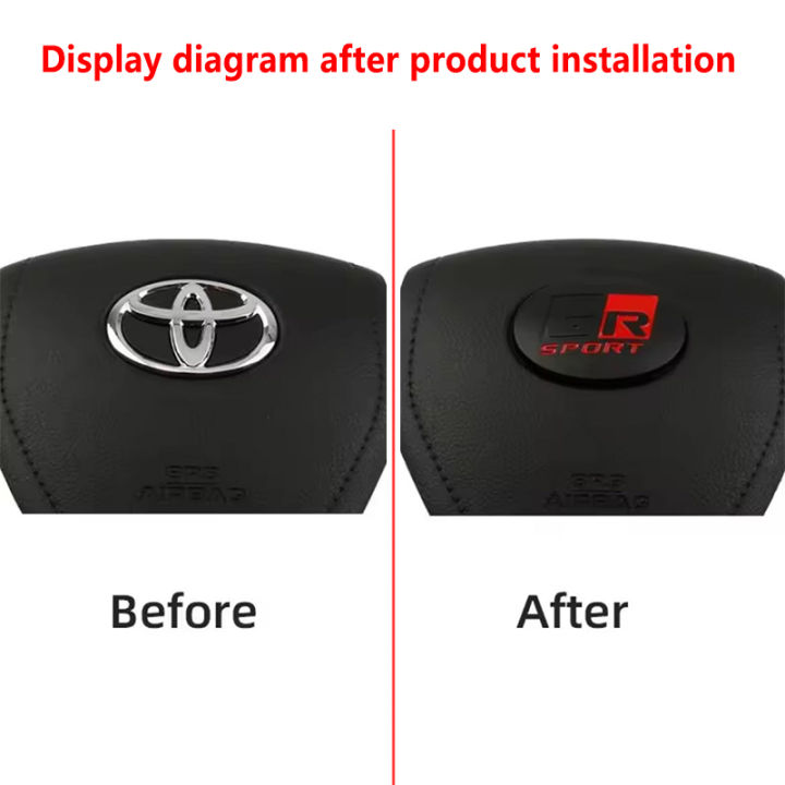 1PCS Car Steering Wheel Center Emblem Sticker Badge Accessories for ...