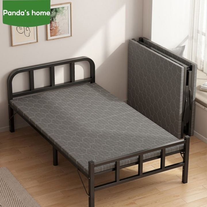 Metal Foldable Bed Folding Bed DoubleSingle Bed Frame | Lazada PH