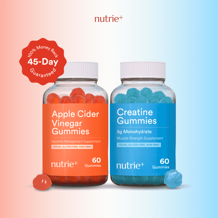 Nutrie Lose & Strengthen Duo - 5g Monohydrate + Apple Cider Vinegar ...