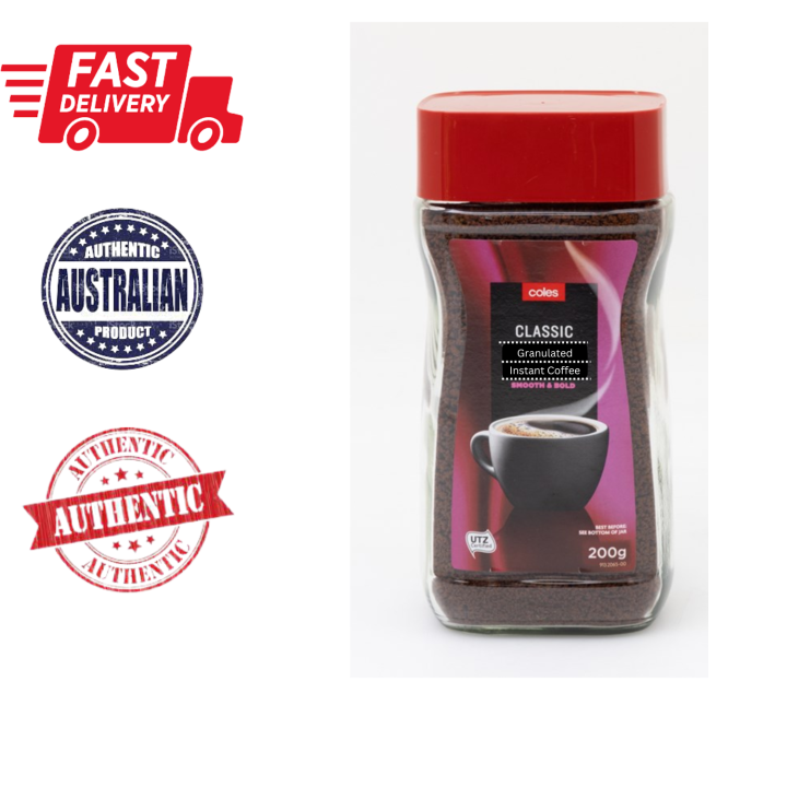 Coles Classic Instant Coffee (Granulated) 200g Smooth & Bold | Lazada PH