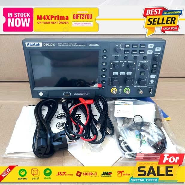 HANTEK DSO2D10 DIGITAL OSCILLOSCOPE OSILOSKOP HANTEK DSO-2D1 TERBARU ...