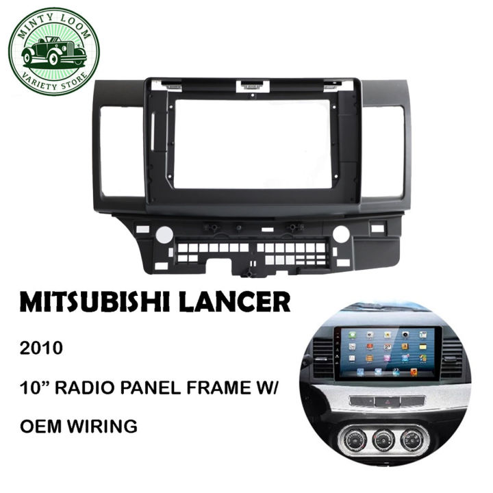 Car 10 Inch Radio Fascia For Mitsubishi Lancer 2010 Frame Android 2DIN ...
