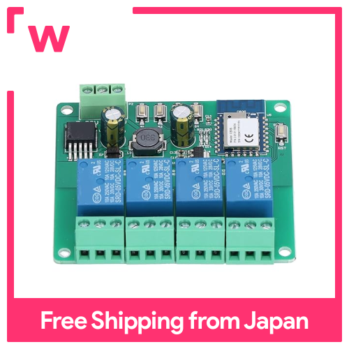 Eujgoov Relay Module WiFi Remote Relay Board 4-Channel Relay Switch ...