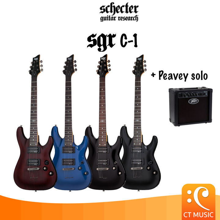 Schecter SGR C-1 และ Peavey Solo แถมฟรีกระเป๋า Schecter !! | Lazada.co.th