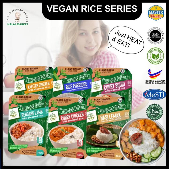 MasterPasto Halal Vegetarian Vegan Roots Palate Food Rice 速食即汤食饭便利包装 ...