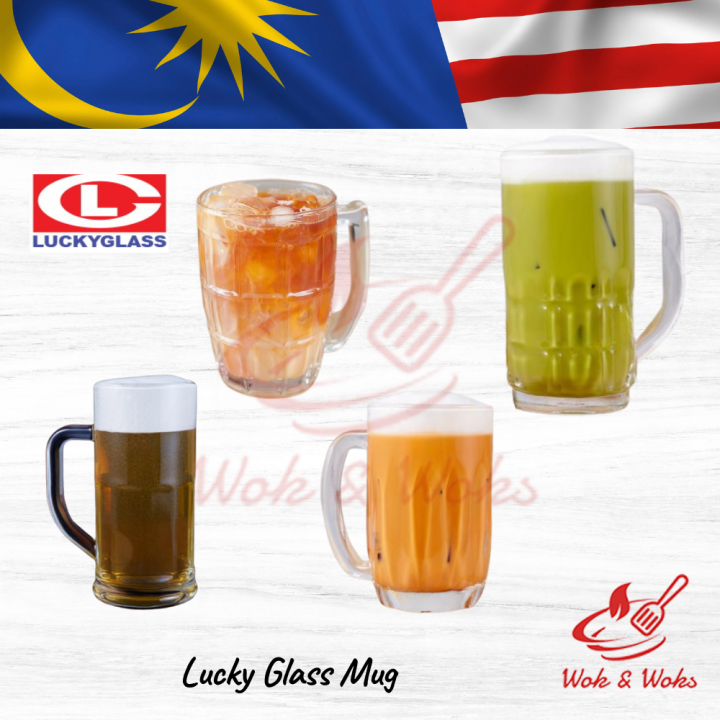 Lucky Glass Brand Glass Mug / Mug Kaca Jenama Lucky Glass | Lazada