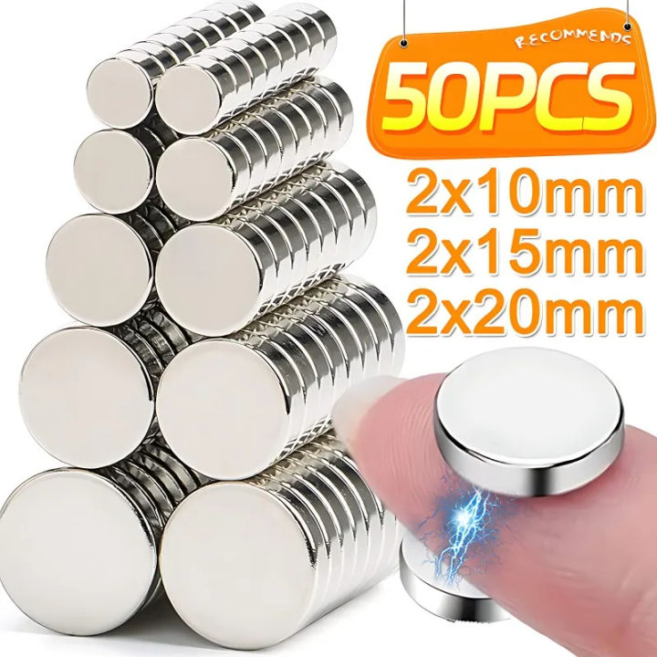 50Pcs Small Round Magnets Strong Magnetic Neodymium Mini Column Magnet ...