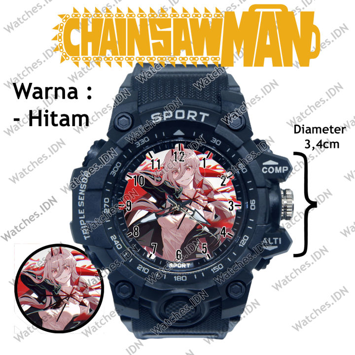 Jam Tangan Anak Laki Laki Anime Chainsaw Man Power Anti Air | Lazada ...