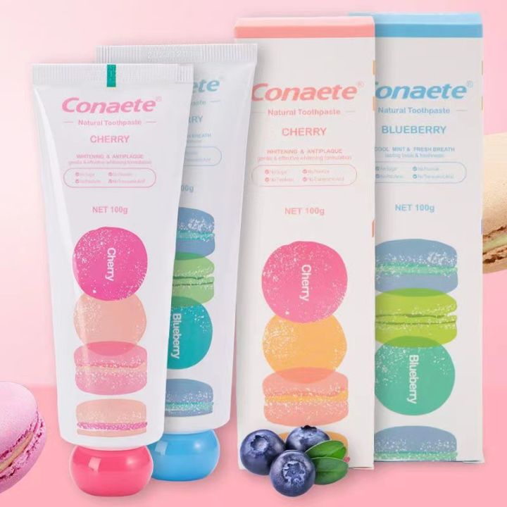 Macaron toothpaste fruit flavour Fresh breath Protect the gums The New ...
