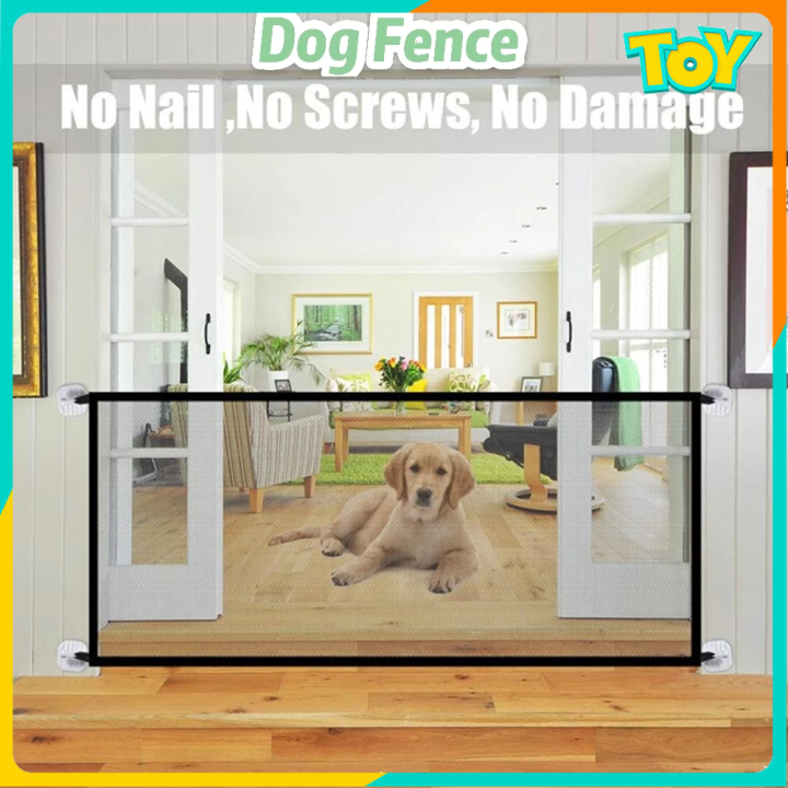 BAQTOY Magic Gate for Dogs Portable Folding Stair Gate Safe Guard Pet ...