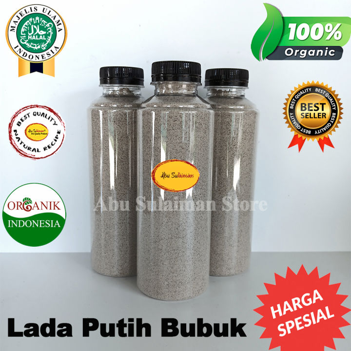 Baru! Lada Putih Bubuk Kemasan Botol / Organik Lada Putih Bubuk Bottle ...