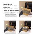 Tas Anyaman Tote Bag Wanita Musim Panas Tas Tangan Kapasitas Besar ...