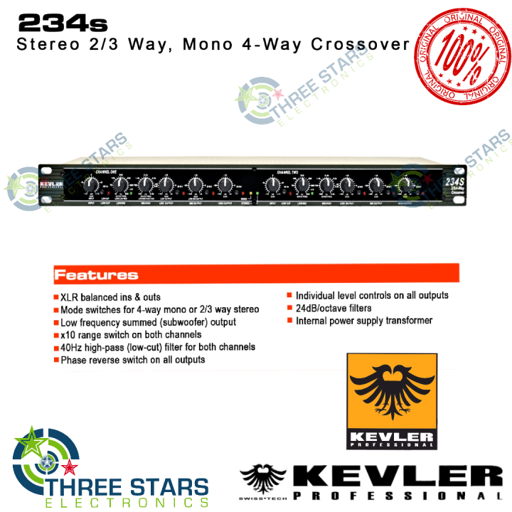 Hot 2021 Original Kevler 234S Crossover Dual Channel Active Crossover 2 ...