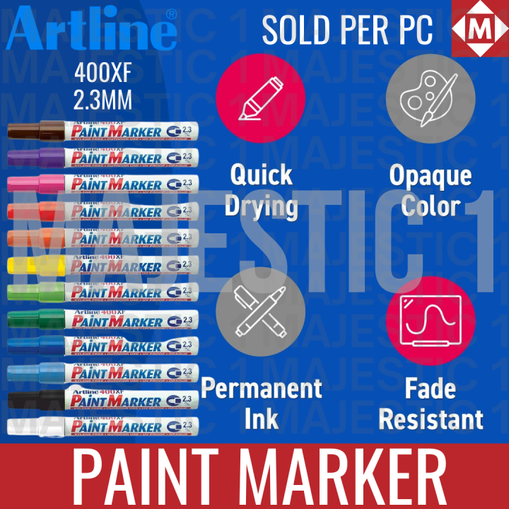 Artline Paint Marker 400XF 2.3mm SOLD PER PC (AVAILABLE IN 10 COLORS ...