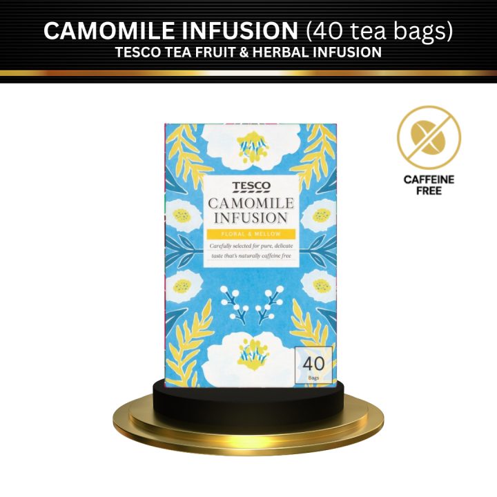 TESCO Tea Fruit & Herbal Infusion - Camomile, 40 tea bags, 60 grams ...
