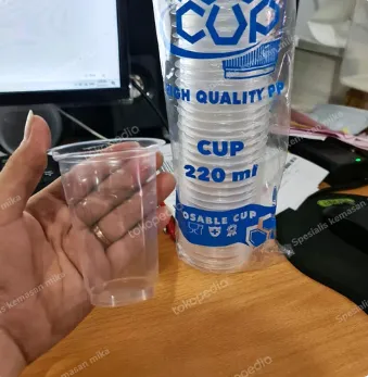 Gelas Plastik Aqua 220ml / Gelas PP 220ml / Gelas Kopi 50pcs. | Lazada Indonesia