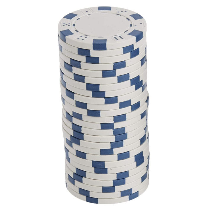 25pcs Striped Rim Plain Suited Professional Poker Chips Chip | Lazada PH