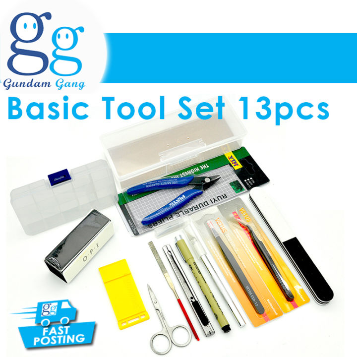 Basic Tool Sets 13pcs with Container Parts and Storage Box [Gundam Gang ...