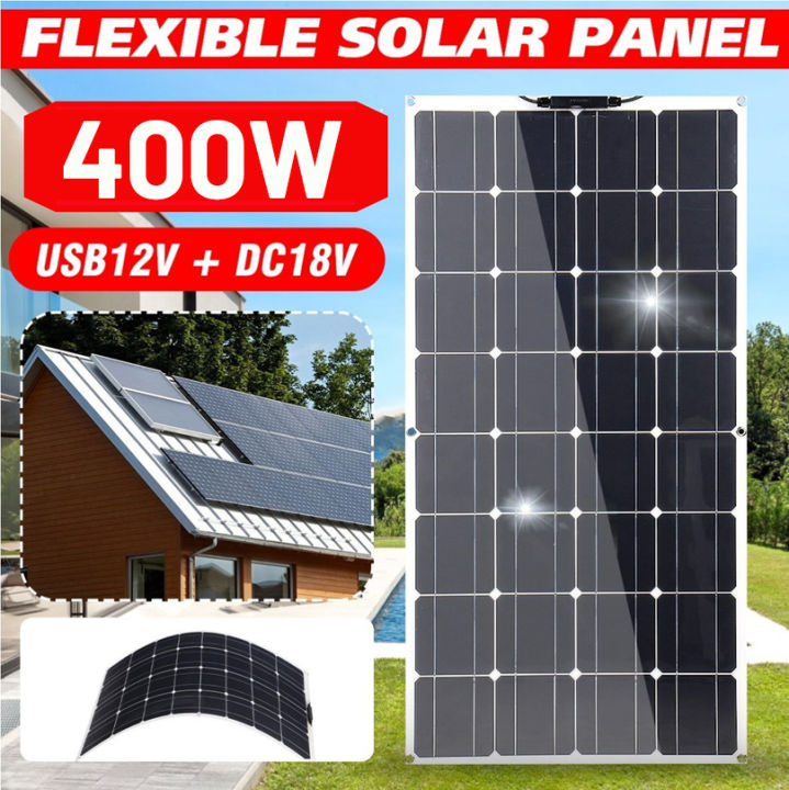 【400W】12/18V P18V Flexible Monocrystalline Solar Panel Solar Cell With ...