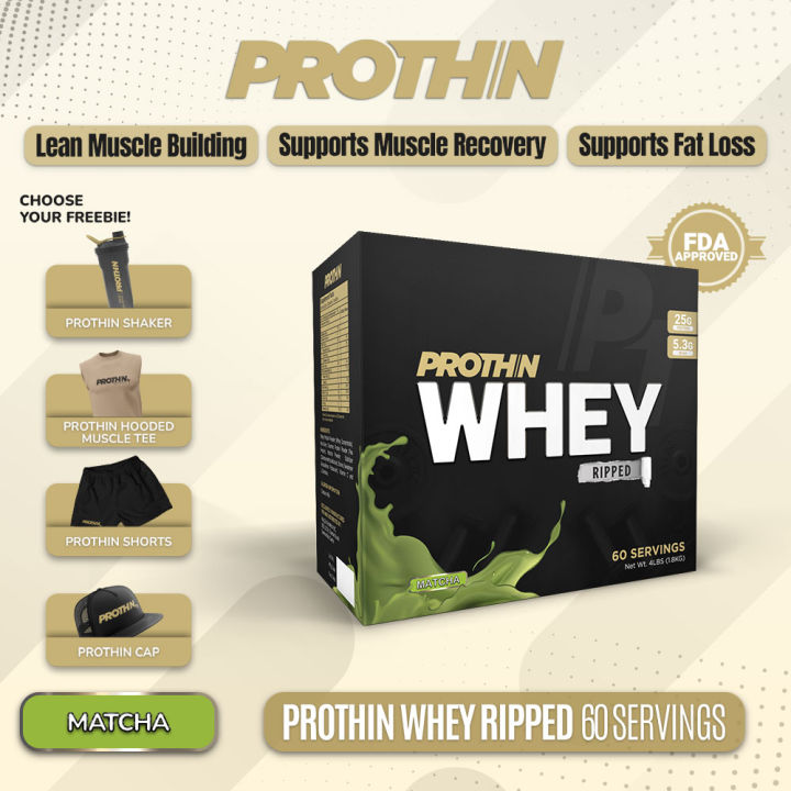Prothin Whey Ripped 60 Servings Matcha Flavor | Lazada PH