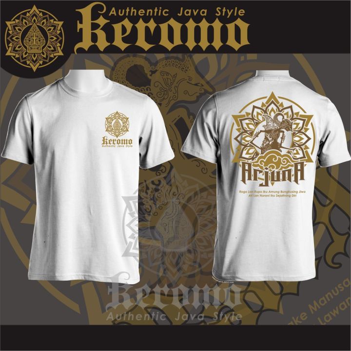 KAOS KEJAWEN /KAOS WAYANG ARJUNA/ KAOS JAWA/ KOAS INDONESIA | Lazada ...