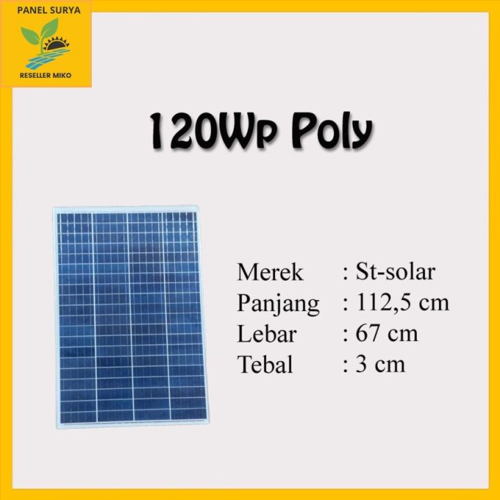 PANEL SURYA 120 WP MONO 120WP SOLAR CELL | Lazada Indonesia
