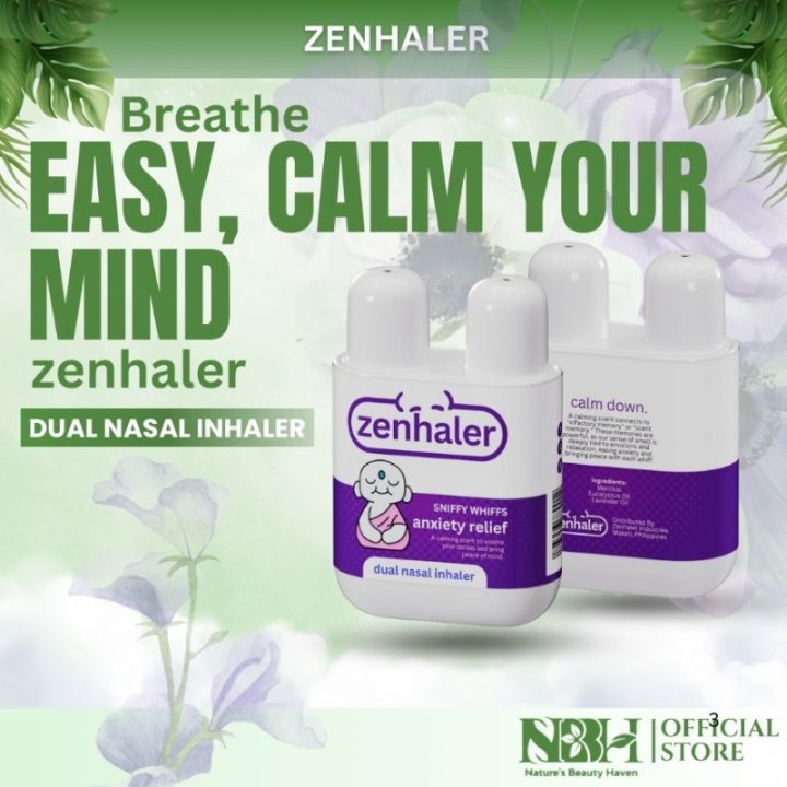 . Buy 1 Take 1 Zenhaler Double Hole Nasal Anxiety Relief Stress Relief ...