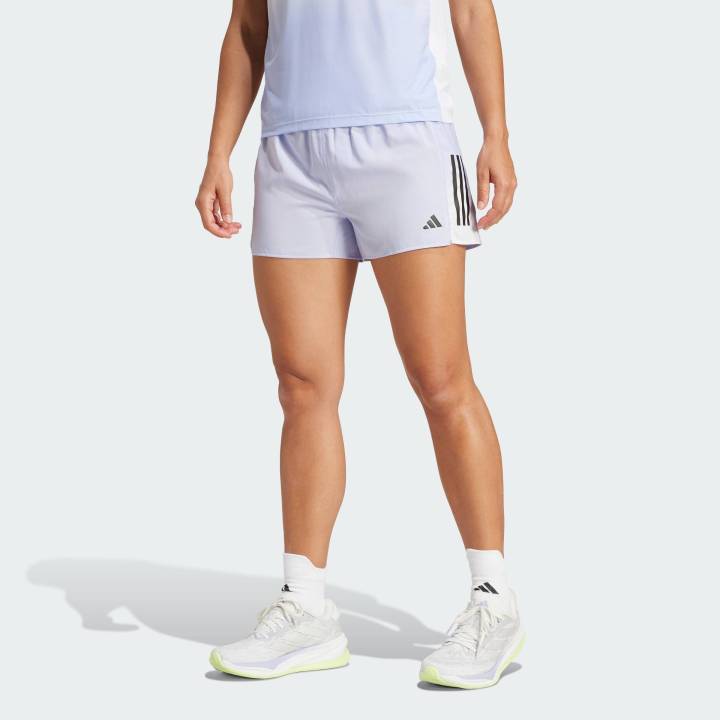 adidas Running Own the Run CLIMACOOL Colorblock Shorts Women Purple ...