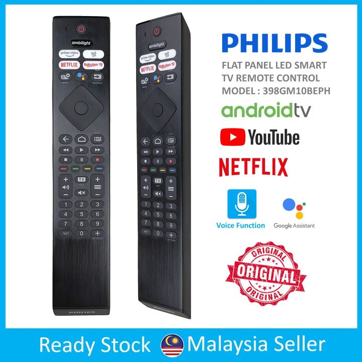 ORIGINAL Philips Smart Led Android Voice function Tv Remote Control ...
