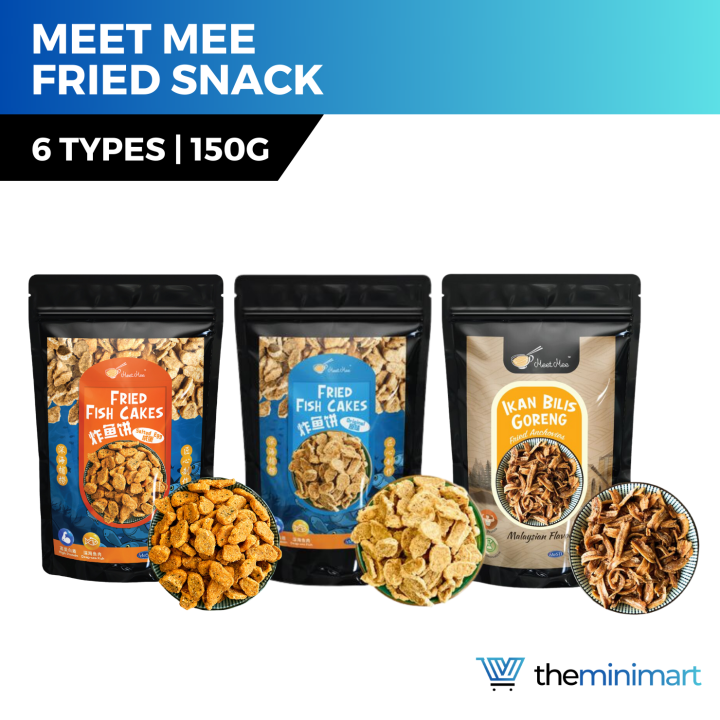 Meet Mee Fried Fish Cake / Anchovies Snack 150g - Original / Cheese ...