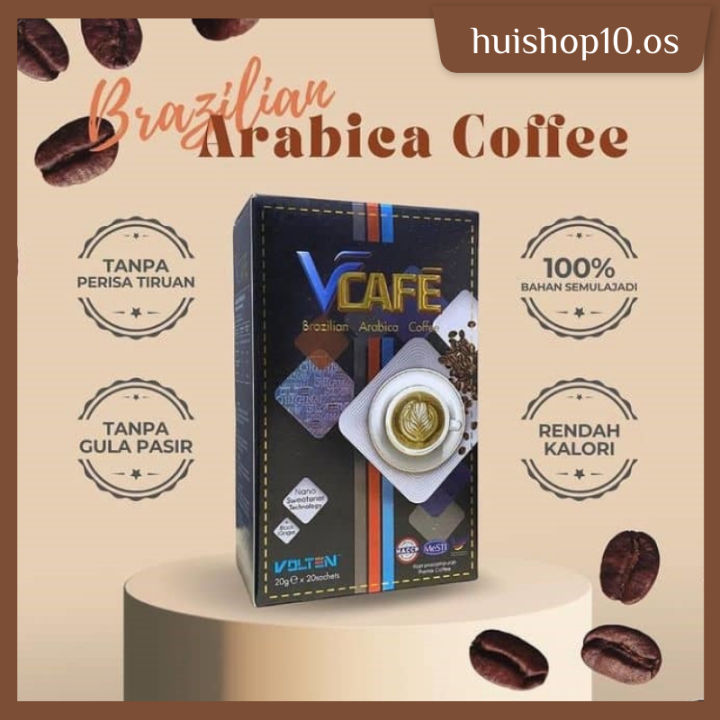 HALAL Volten Vcafe Brazilian Arabica Coffee Kopi Arabica Vcafe (20 ...