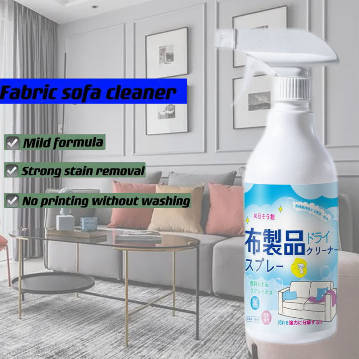 500ML, Dry Cleaning Solution Sofa Fabric Cleaner Spray 500ml Carpet Stain Cleaner Spray Mattress ...