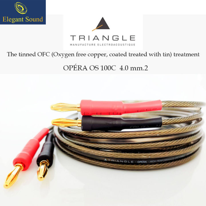 Triangle opera 4mm. speaker cable with Audio grade Banana plug 1pair ...