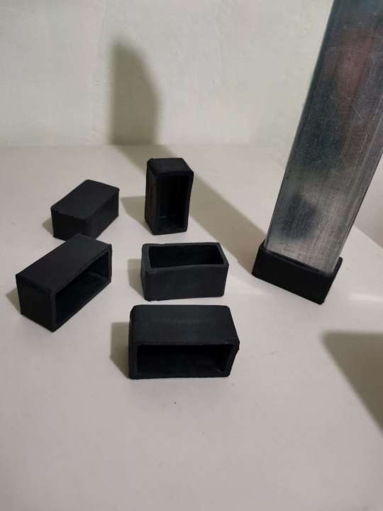 1x2 inches (25mm x 50mm) RECTANGULAR OUTER HEAVY DUTY Rubber Footings ...