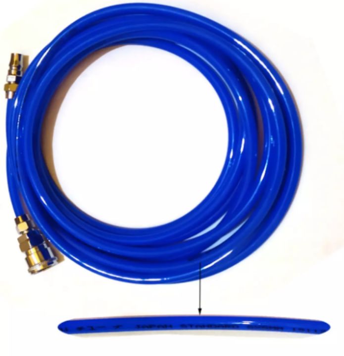 Selang angin PU 5meter, set dengan sambungan coupler, selang kompresor ...