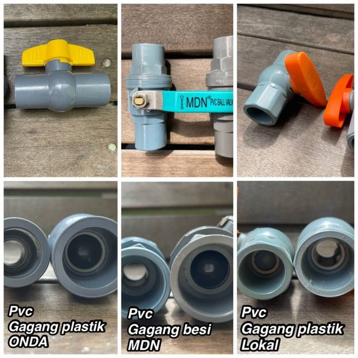 Stop Kran 1/2 3/4 1 inch Ball Valve PVC Socket AW kran keran Plastik | Lazada Indonesia