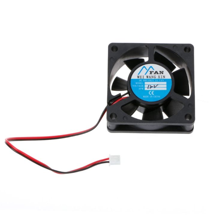 60mm×60mm×20mm DC 12V 2-Pin Cooler Brushless Axial PC CPU Case Cooling ...