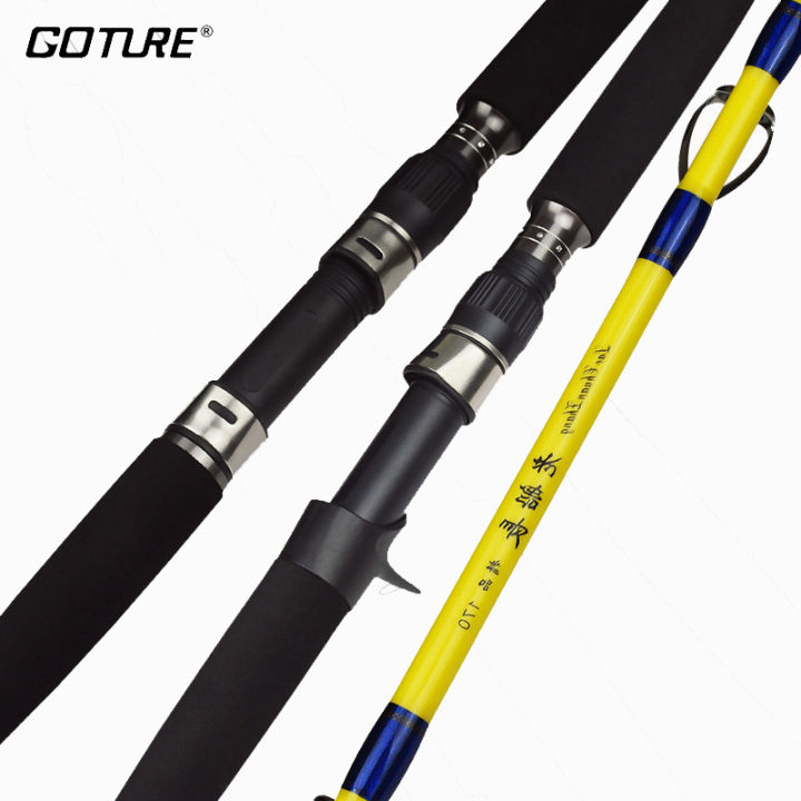 Goture Offshore Boat Fishing Rod Slow Shaking Iron Rod 1.6 1.7 1.9m One ...