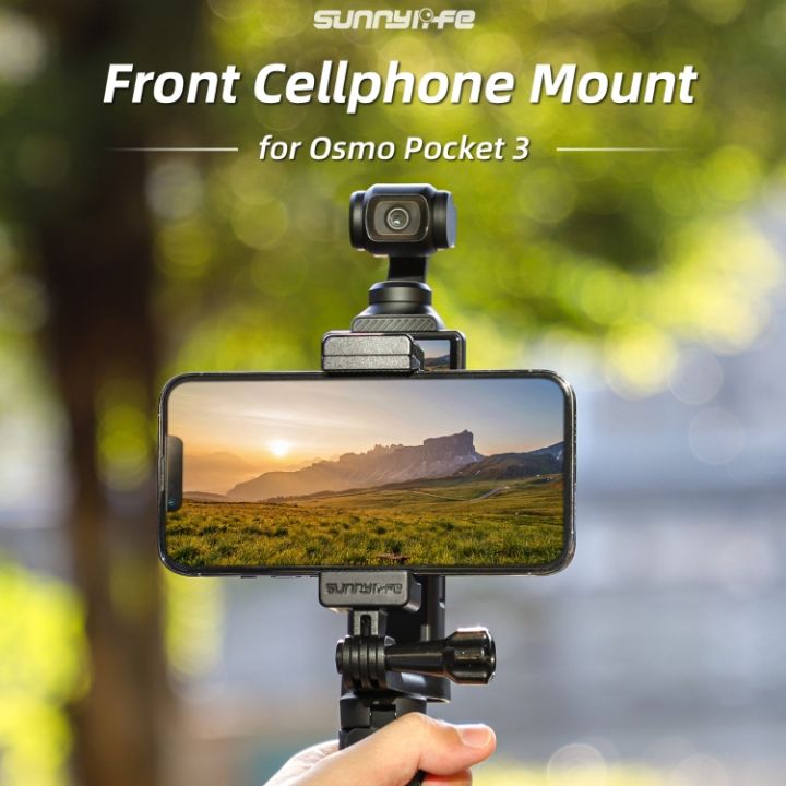 For DJI OSMO Pocket 3 Sunnylife Front Phone Holder Mount Handheld ...