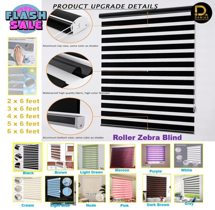 Langsir Tirai Blinds 2 kaki Hingga 6 kaki lebar dan 6kaki labuh hitam ...