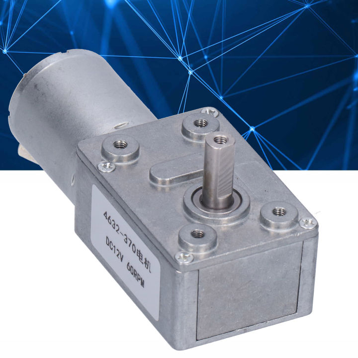 Turbine Worm Reducer Reducing Geared DC Motor 12V for Miniature Winches ...