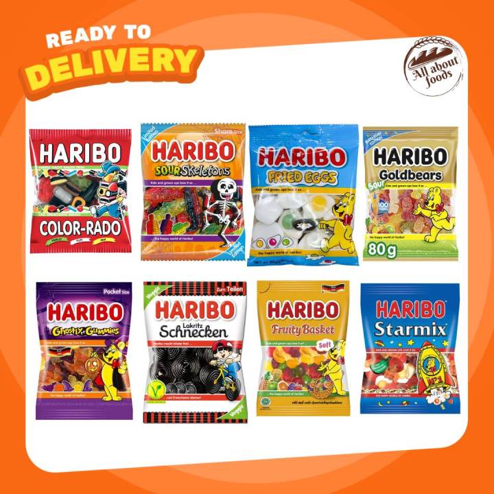 Haribo Starmix Peach Happy Grape Mango Cherry ฮาริโบ้ เยลลี่ผลไม้รวม ...